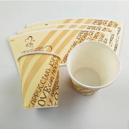 Quality 4oz 6oz 8oz 100% Virgin Wood Pulp Customized Printed Coffee Paper Cup Fans for sale