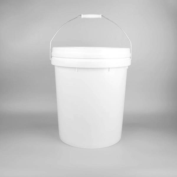 Quality White Round Empty 20 Litre Plastic Paint Bucket For Paint for sale
