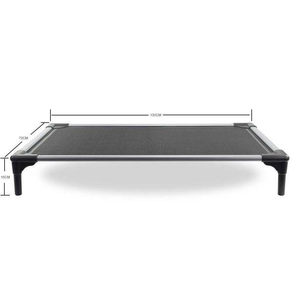 Quality 100cm Steel Framed Elevated Dog Bed 16cm Outdoor Cooling for sale