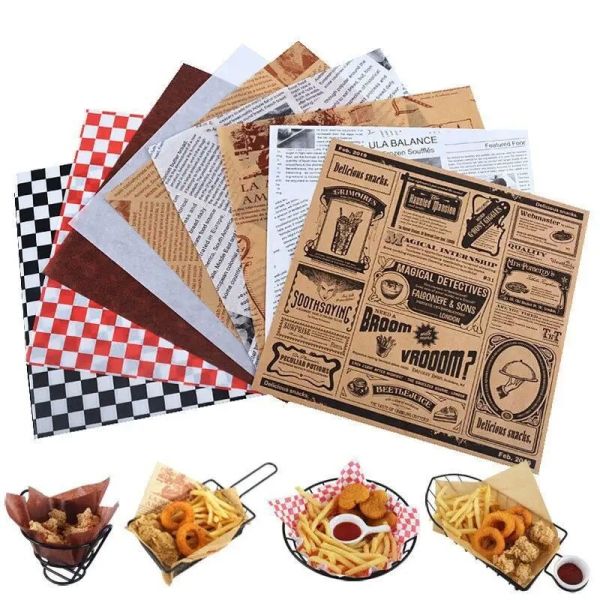 Quality ODM Kraft Greaseproof Wrapping Paper Sheets Packing Customized Logo for sale