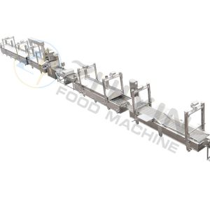 Quality Industrial Frozen French Fries Production Line With PLC Touch Operation for sale