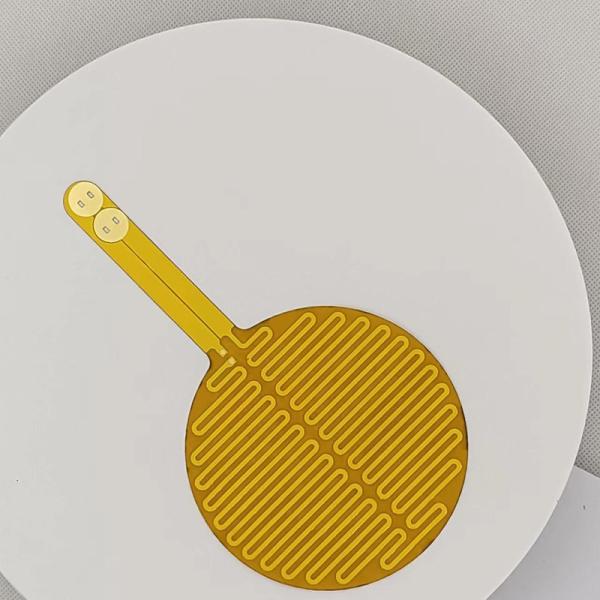Quality Round Shape Polyimide Foil Heater , Custom Flexible Heater For Leg Massager for sale