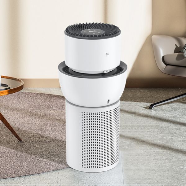 Quality CADR Evaporative Humidifier Air Purifier Diffuser Machine 2 In 1 150m³/H for sale