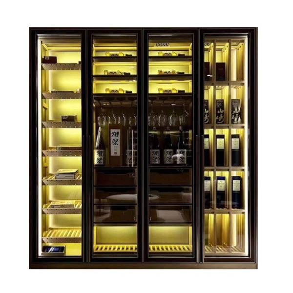 Quality 304 Stainless Wine Cooler With Temperature And Humidity Control for sale