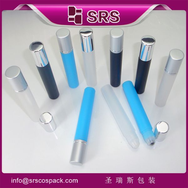 Quality Shengruisi packaging RPA-8ml plastic roll on bottle with aluminum cap for sale