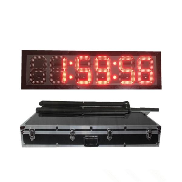 Quality 4 Digit / 6 Digit Red Led Digital Clock Wall Hanging for sale