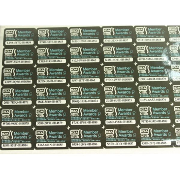 Quality Custom Design Anti Counterfeit Labels , Holographic Spot Colors Adhesive Label Sticker for sale
