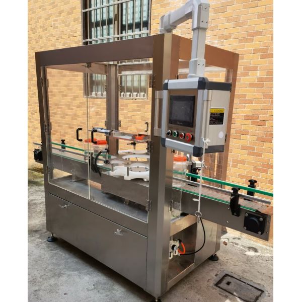 Quality Sauce Glass Jar Twist Off Vacuum Capping Machine Rotary Filling And Capping for sale