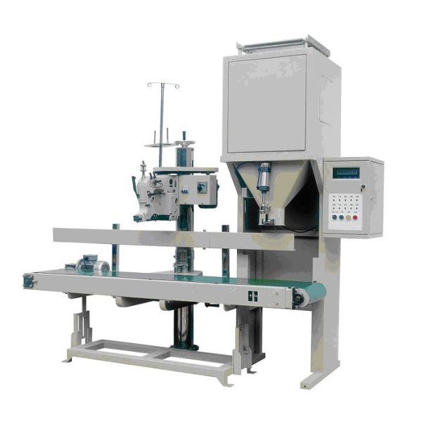 Quality Woven Bag Filling Equipment Plastic Pouch Packing Machine For Poultry Feed for sale