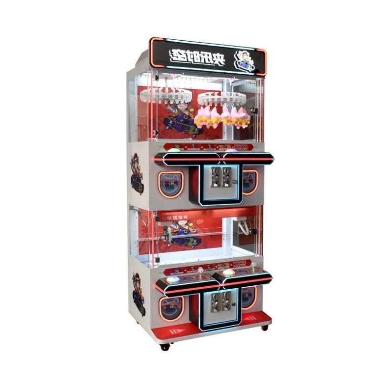 Quality 4 Players Claw Machine Coin Operated Toy Crane Machine Clip Machine for Indoor for sale