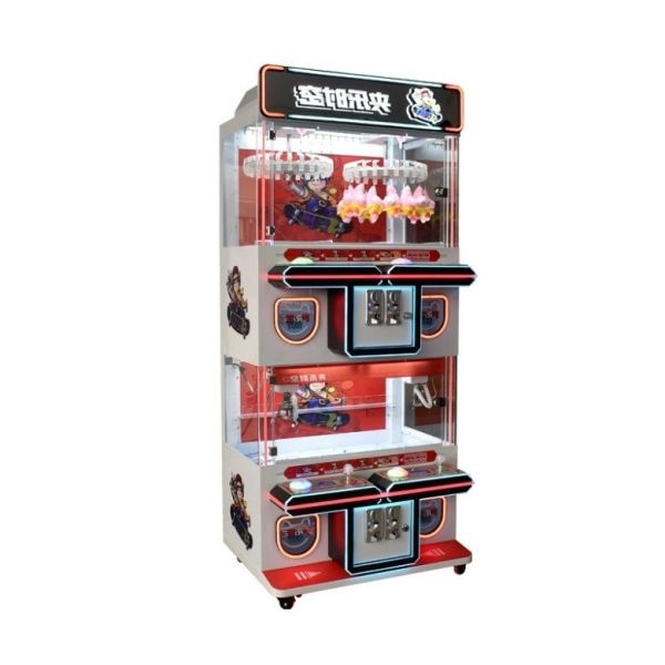 Quality 4 Players Claw Machine Coin Operated Toy Crane Machine Clip Machine for Indoor Gaming for sale