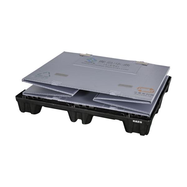 Quality Customizable Heavy Duty Collapsible Plastic Pallet Box for Automotive Parts Packaging for sale