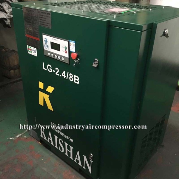 Quality Energy Saving 15KW Screw Air Compressor With Free Spare Parts / Stationary Belt Driven for sale
