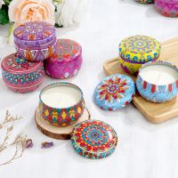 Quality Birthdays Weddings Custom Wax Candles Tin Scented Candle With Sage Lavender for sale