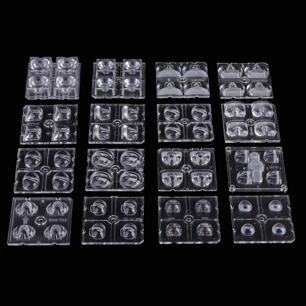 Quality Square 2x2 Modules Led PMMA Lens For IESNA Type II Road Lighting for sale