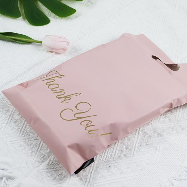 Quality 40mm-50mm Lips PE D2W Custom Biodegradable Poly Mailers With Hand for sale