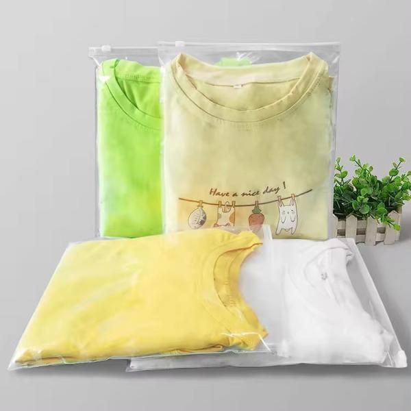 Quality Customizable EVA CPE/PE Clear Zip Bags For Clothes With Easy Open Close Sealing for sale
