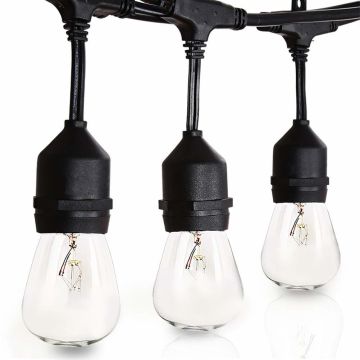 Quality Customized Color G40 Festoon Globe String Catenary Light Solar for sale