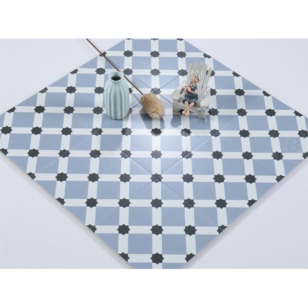 Quality Blue Ceramic Rustic Tile 20x20cm Clay Indoor Floor for sale