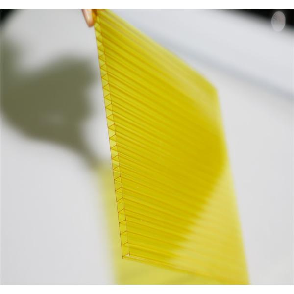 Quality 4mm - 10mm Polycarbonate Sheet , Yellow Sheet Great Light Transmission for sale