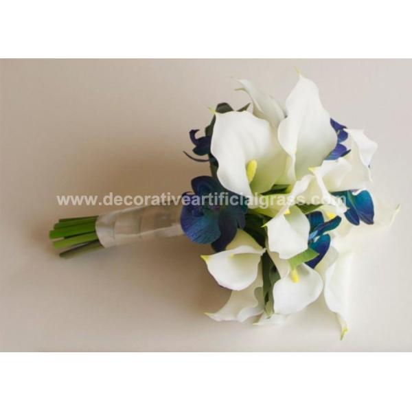 Quality 10 Heads Calla Lily Artificial Silk Flowers Fake Flower Bouquet for sale