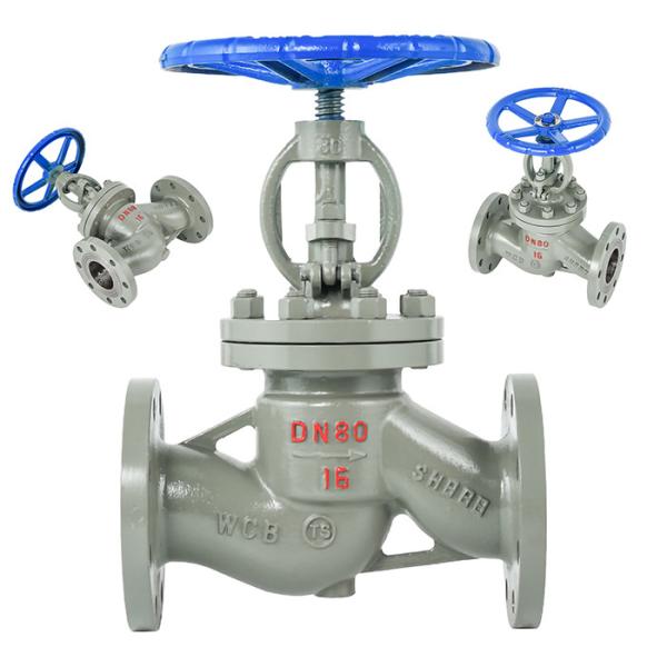Quality J41H-16/25C Cast Steel Flanged Globe Valve Controlled by Structure for Water for sale