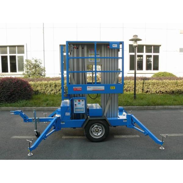 Quality 12m Towable Scissor 300kg Trailer Boom Lift for sale