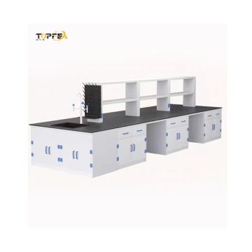 Quality Acid Proof Polypropylene Laboratory Bench , ISO 60cm Lab Island Bench for sale