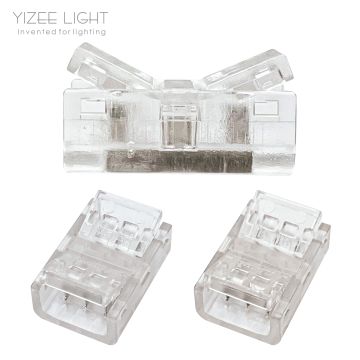 Quality 3 PIN 10mm PCB To PCB SMD Solderless LED Strip Connector Transparent for sale