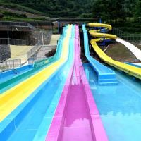Quality Family Friendly amazing Commercial Fibreglass Water Slides For Aqua Park for sale