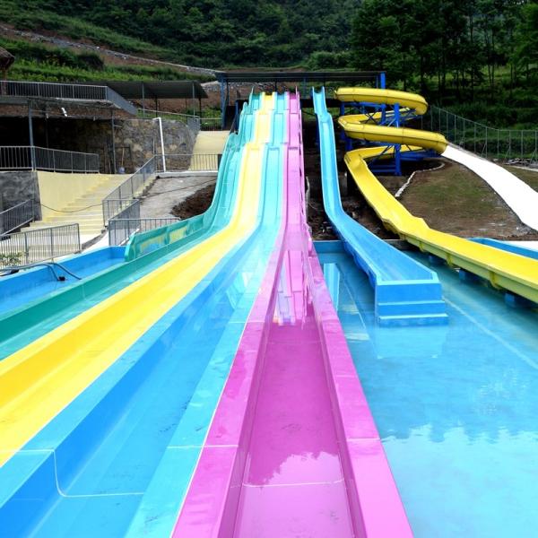 Quality Family Friendly amazing Commercial Fibreglass Water Slides For Aqua Park for sale
