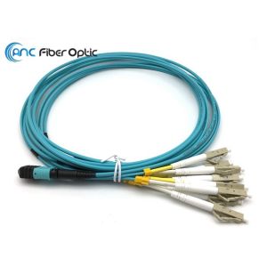 Quality OM3 8F MPO Fiber Optic Cable Assemblies for sale