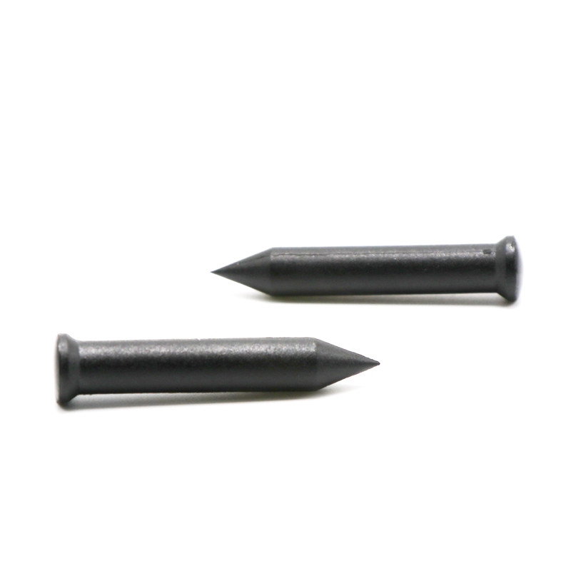 Quality ABS HF 13.56MHz Black For Wood Identification Waterproof 40*12mm Nail Tag for sale
