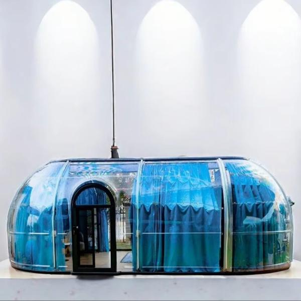 Quality 18 - 20 Person Homes Prefab Wind Resistant  Oval Extra Large Garden Dome House for sale
