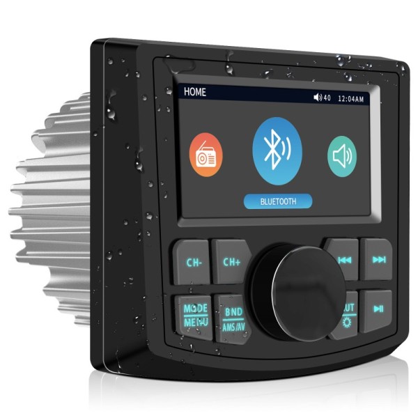 Quality GRANDnavi Waterproof Marine Stereo AM FM USB Bluetooth Multimedia Portable Marine Radio for sale