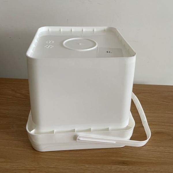Quality GAP/ISO/FDA Certified Square Bucket 2L/4L/5L/6L/10L/18/20L PP Plastic Pail with for sale