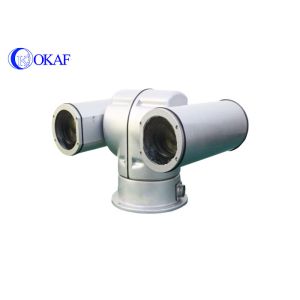 Quality Thermal Imaging Long Range PTZ IP Camera Mountain Monitoring Day / Night Vision for sale