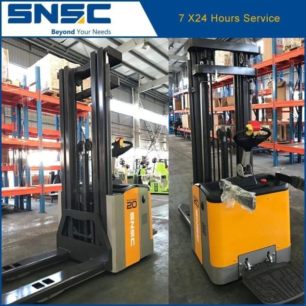 Quality 2tons Electric Stacker Truck SNSC Counterbalanced Electric Stacker for sale