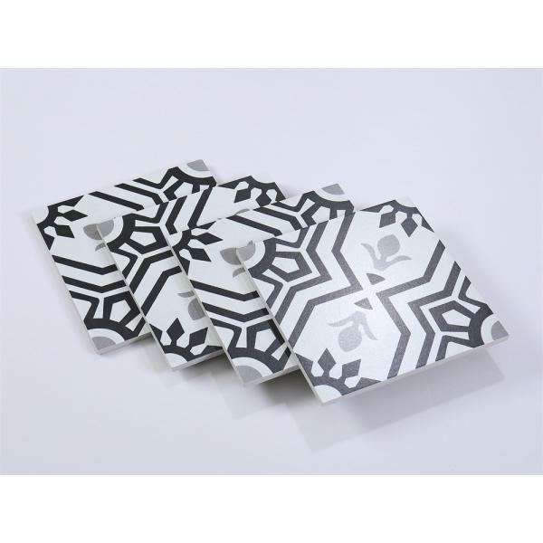Quality 20x20cm Ceramic Rustic Tile for Indoor Floor Black Gray White for sale
