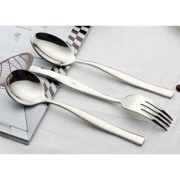 Quality Glossy 25Pcs Stainless Steel Cutlery Flatware Set For Restaurant for sale