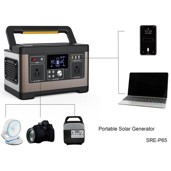 Quality 500W Portable Solar Power Station Kits With On Board Charging Micro Inverter for sale