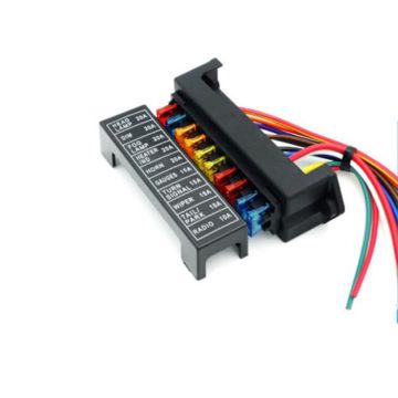 Quality Car 12V Standard Blade Fuse Holder Box ATC Inline 2 Input 10 Output for sale