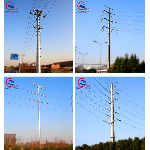 Quality 10m 12m Electric Transmission Pole Outdoor Hot Dip Galvanized for sale