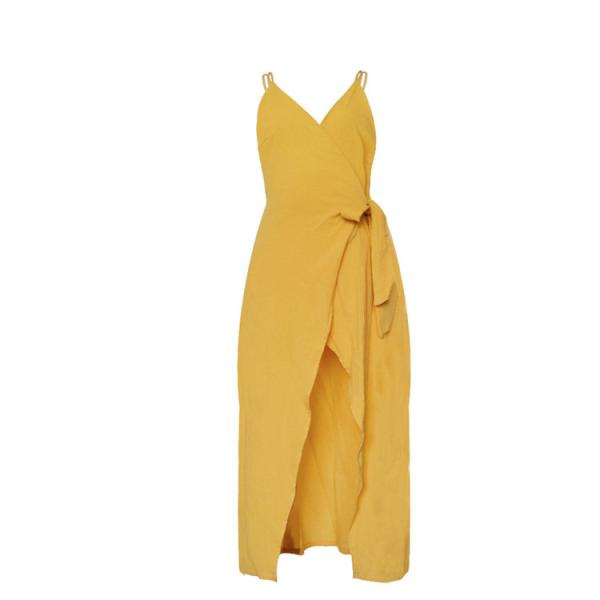 Quality 2019 Anti-Static Cute Casual Dress Slip Dress Summer Beach Dress Lace Up for sale