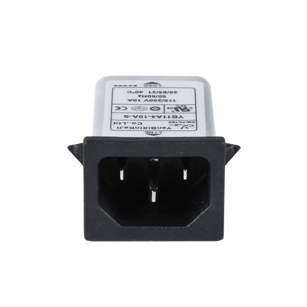Quality 110V/250V High Performance EMI Power Inlte Filter With IEC 320 C14 Single Socket for sale