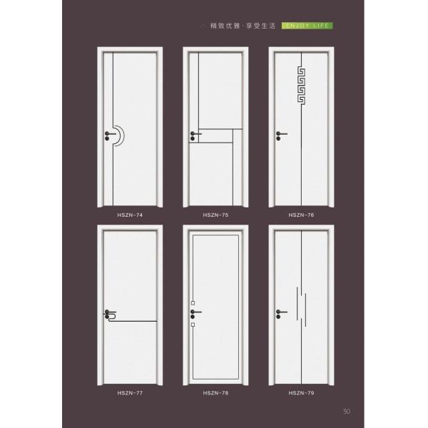 Quality Innovative Residential WPC Laminated Door Various Styles Waterproof for sale
