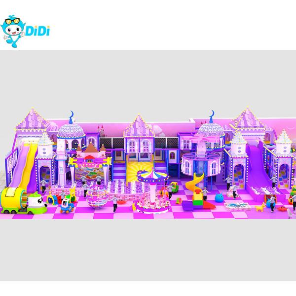 Quality Customized Castle Theme Kids Soft Playground Maze Play Slide Swing Playground Equipment for sale