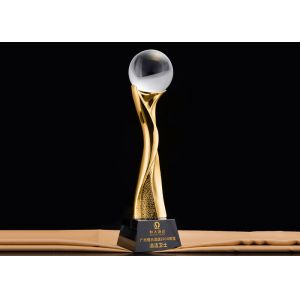 Quality Company Celebration Metal Trophy Cup With Silk Screen Printed Logo for sale