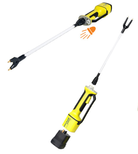 Quality Waterproof Strongest Electronic Cattle Prod IP67 4.2V Apple Green 84cm for sale