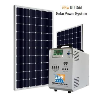 Quality Off Grid 2000W Solar Power Home Kits With 12V 200AH Battery for sale